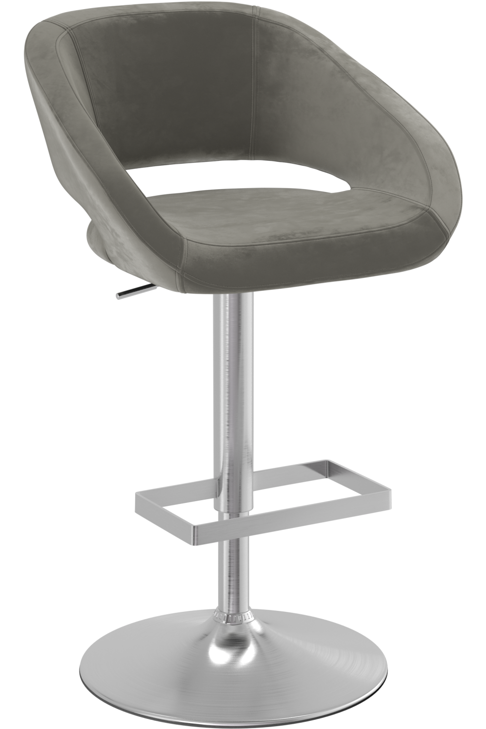Actona Brushed Bar Stool Velvet