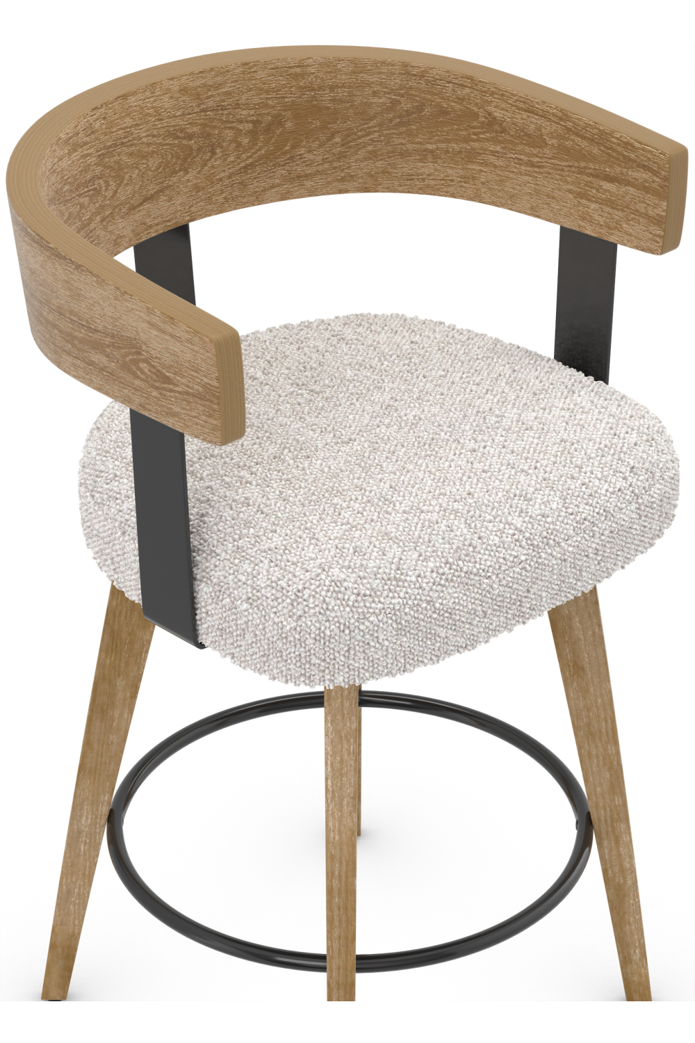 Astrid Bar Stool Boucle
