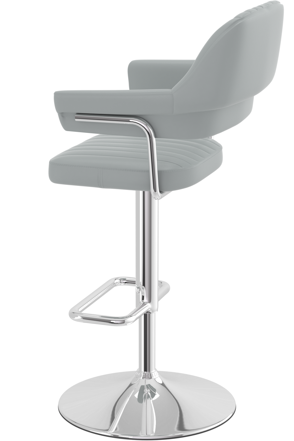 Aviator Bar Stool Grey