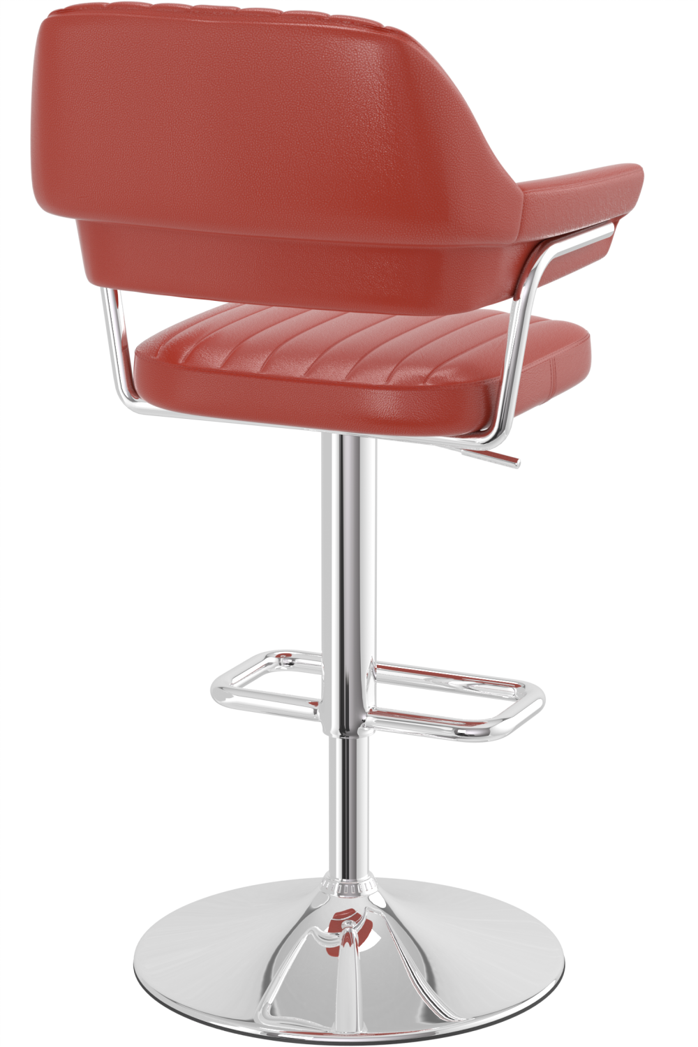 Aviator Bar Stool Red
