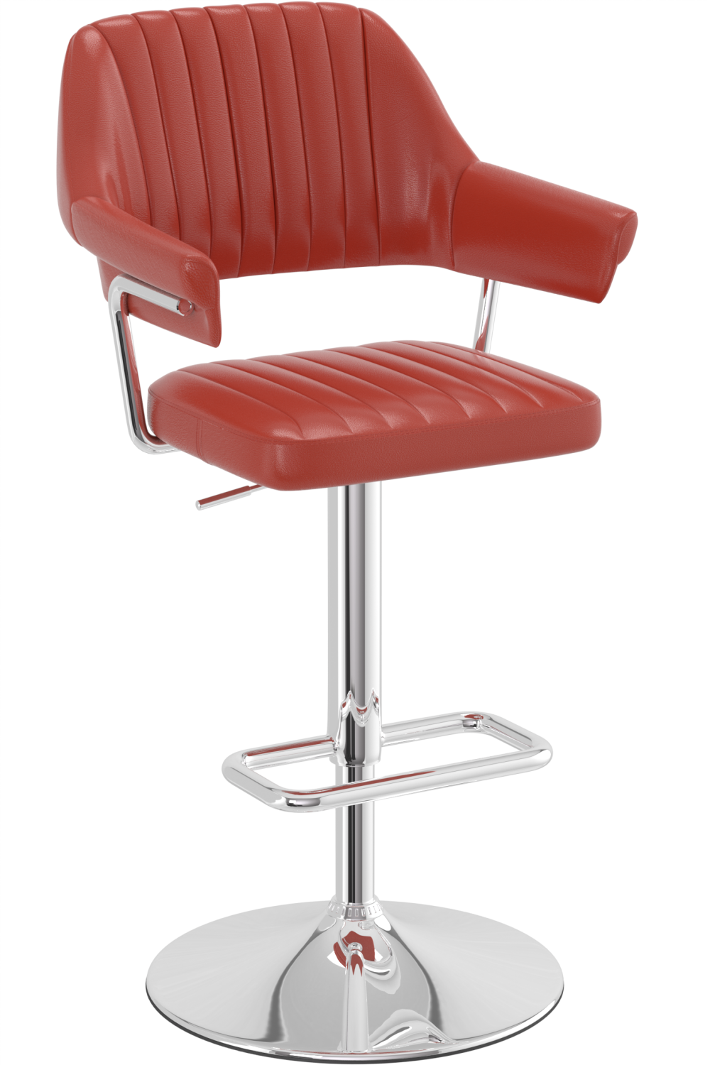 Aviator Bar Stool Red