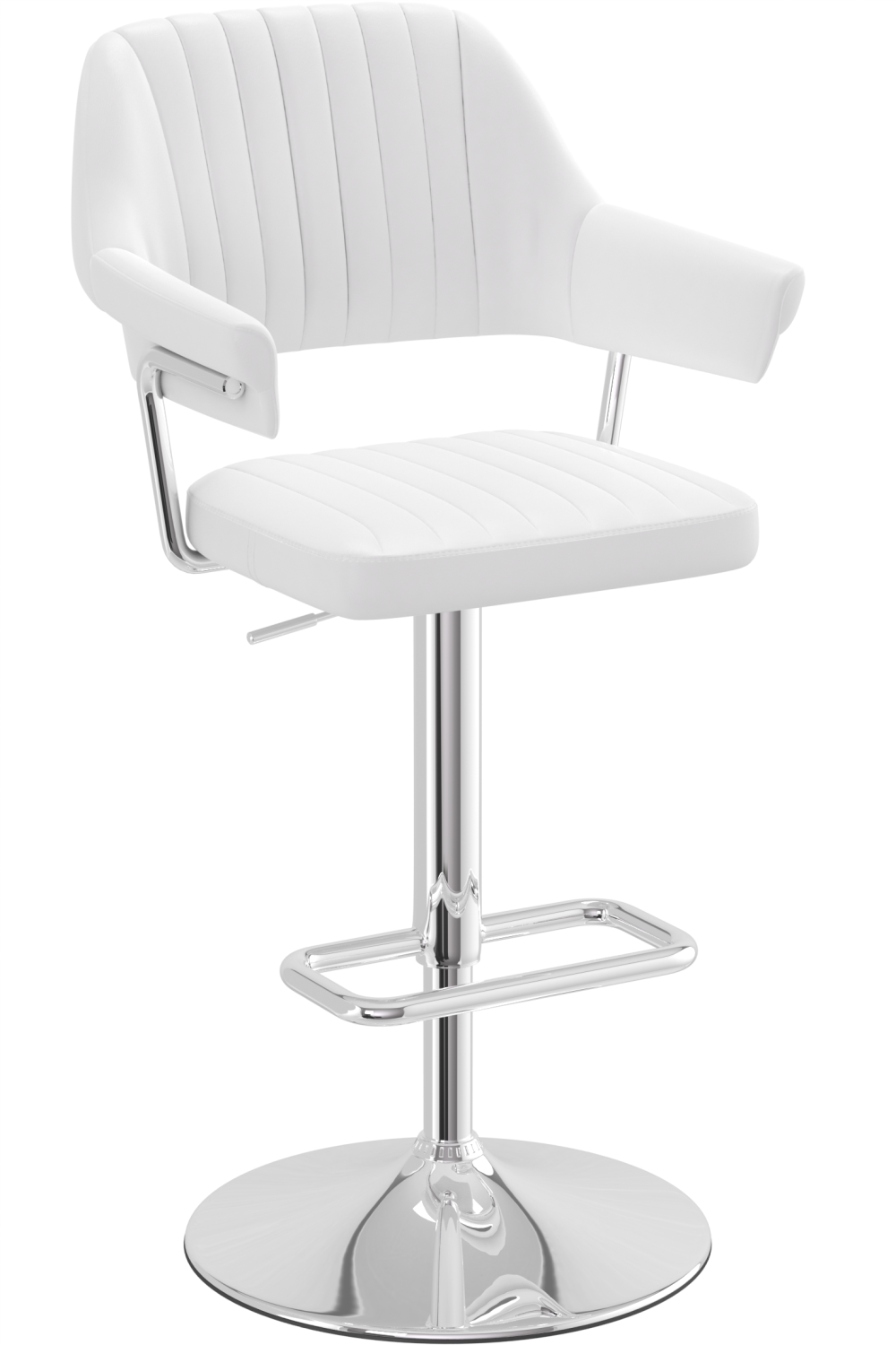 Aviator Bar Stool White