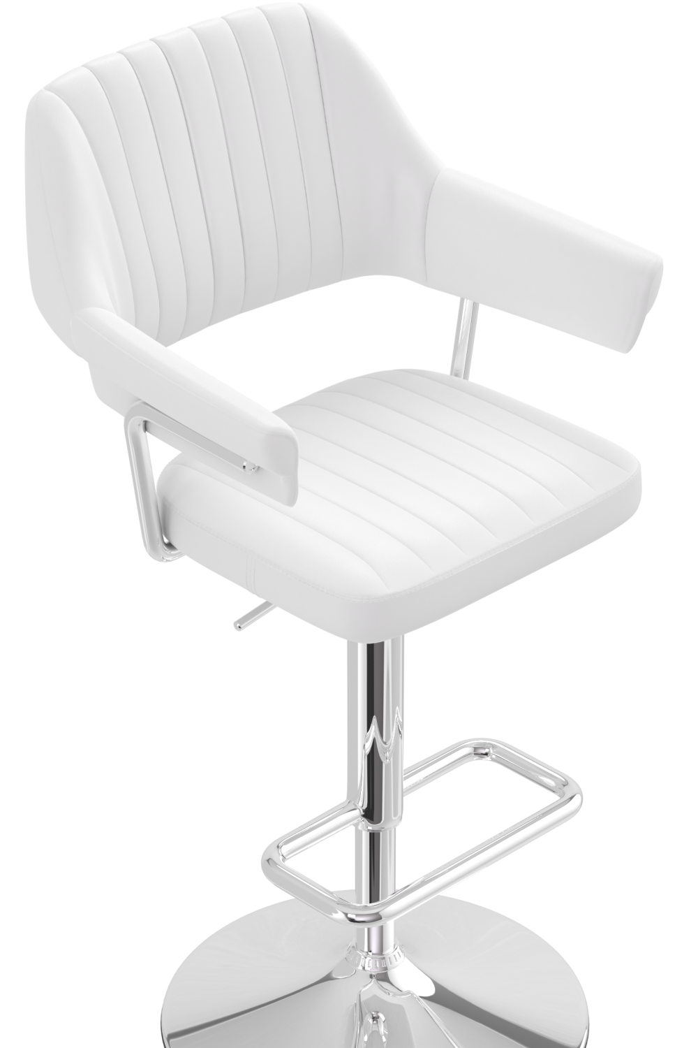 Aviator Bar Stool White