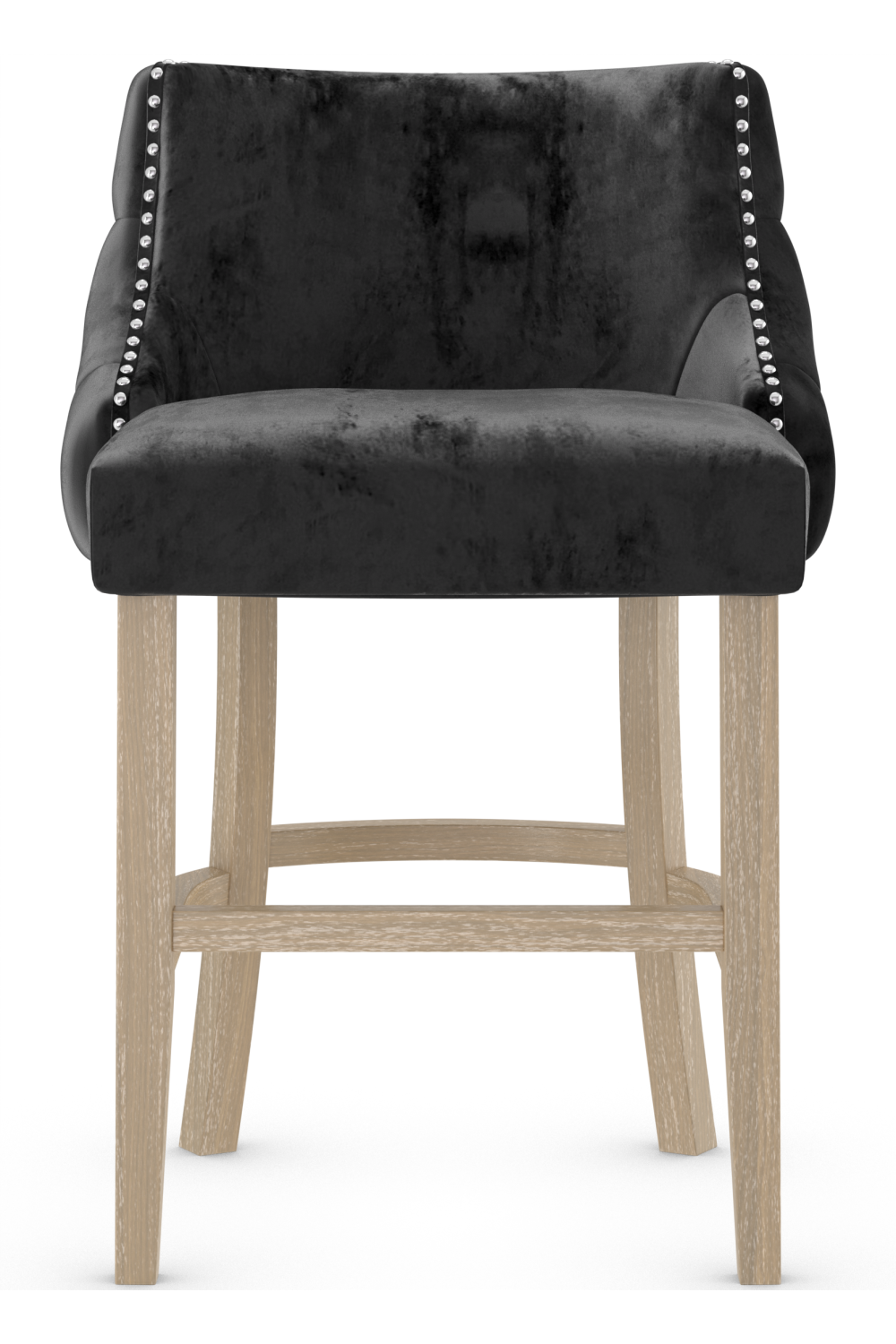 Carlton Bar Stool Black Velvet