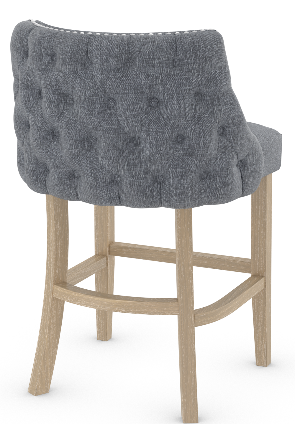 Carlton Bar Stool Grey Fabric