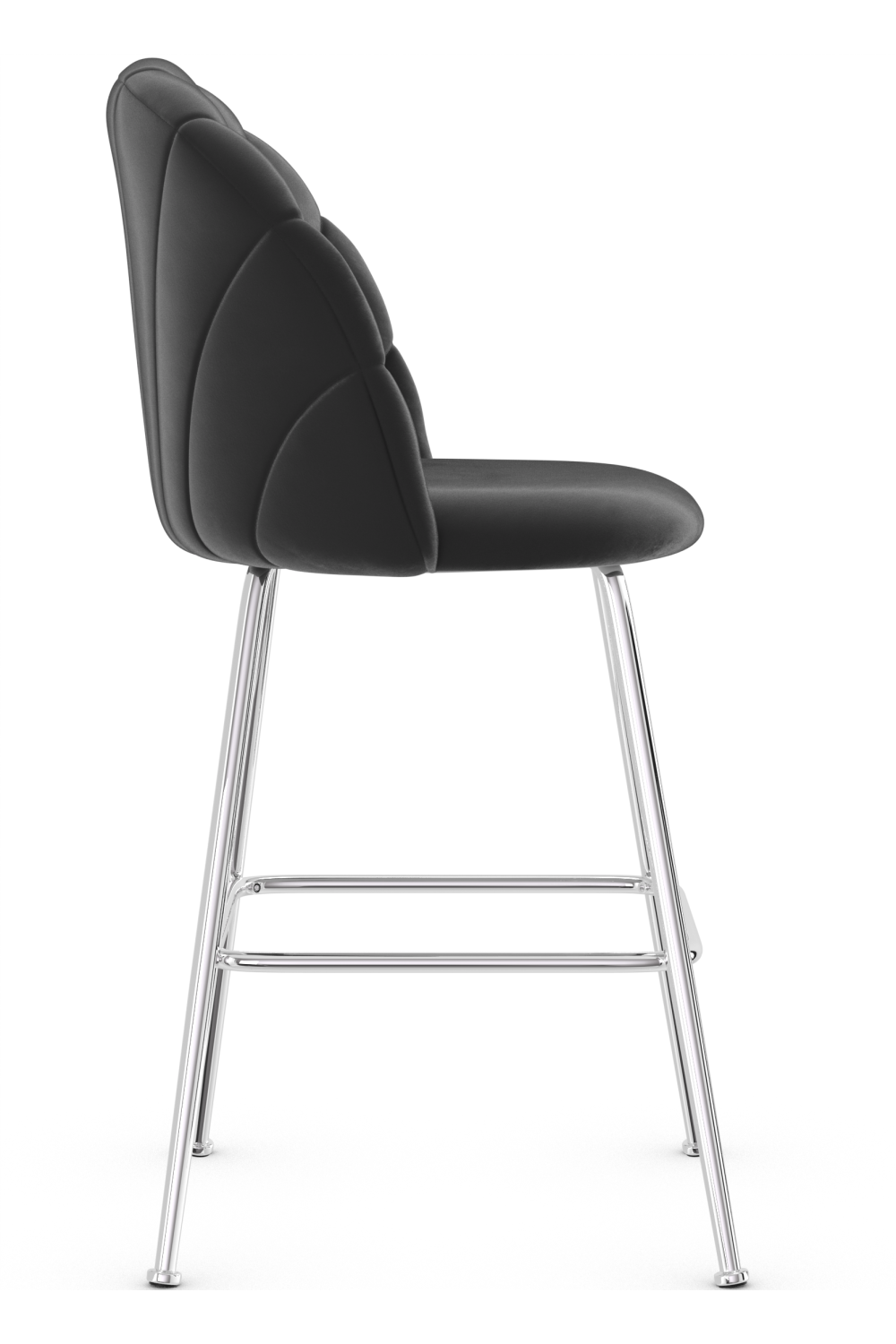 Crystal Chrome Bar Stool Velvet
