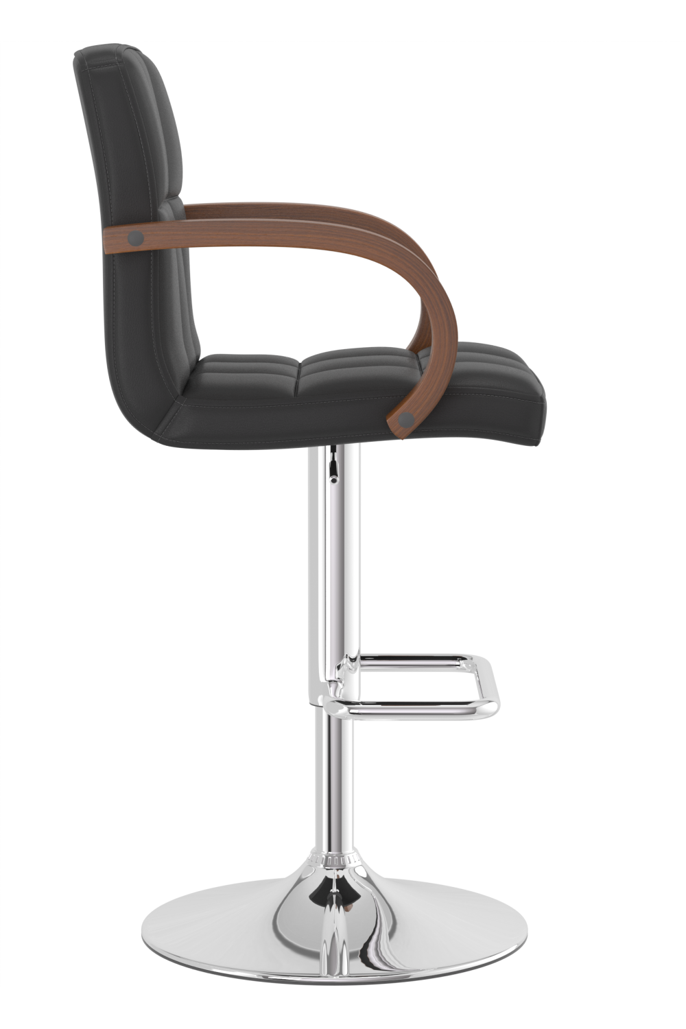 Finello Bar Stool Black & Walnut