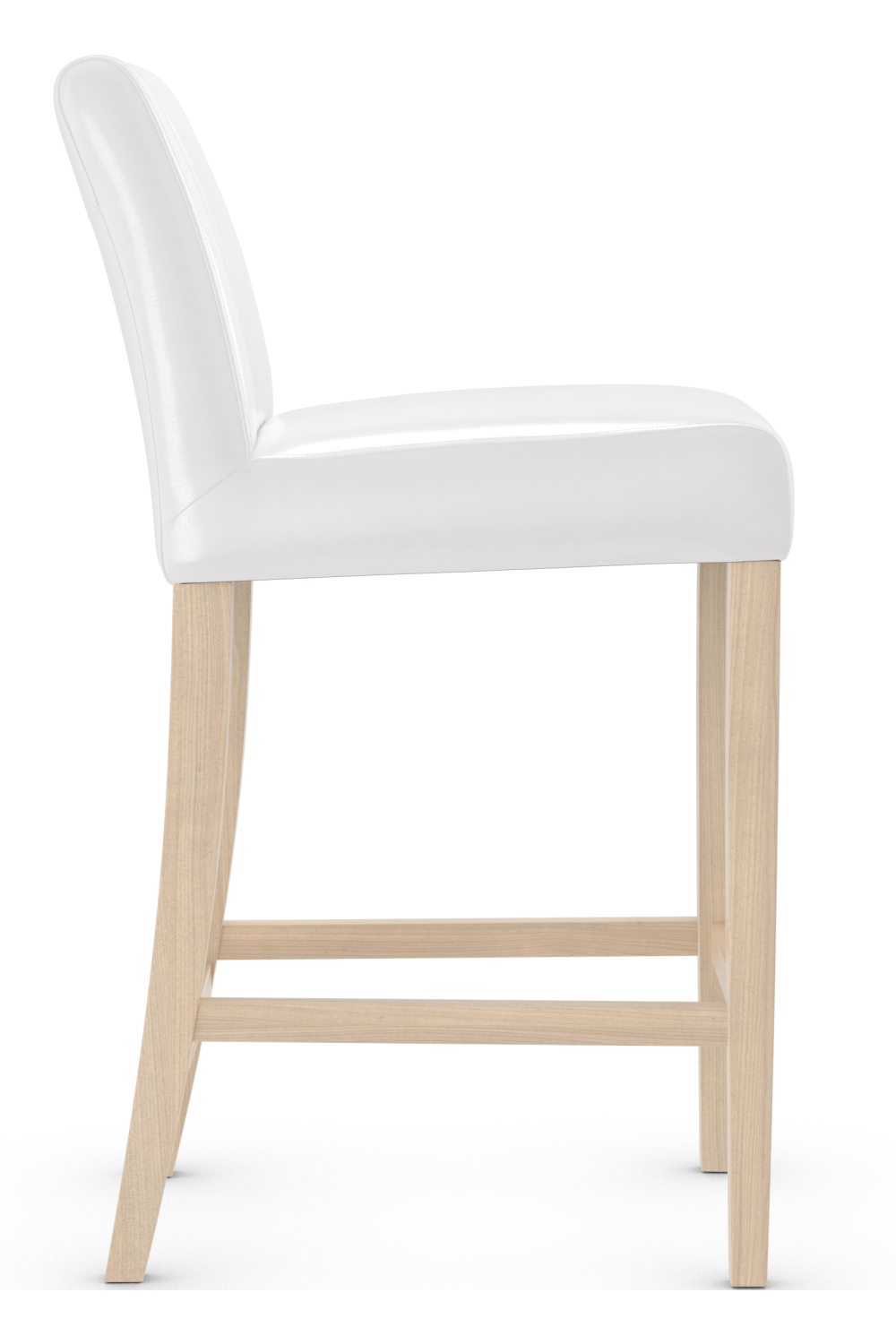 Firenze Bar Stool Cream Bonded Leather