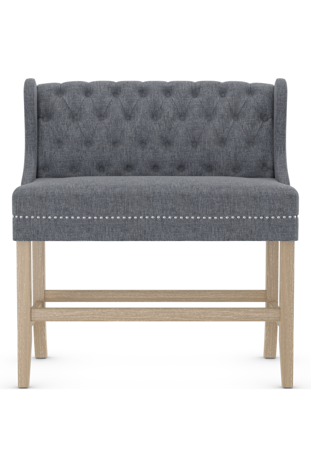 Kensington Bar Stool Sofa Grey Fabric