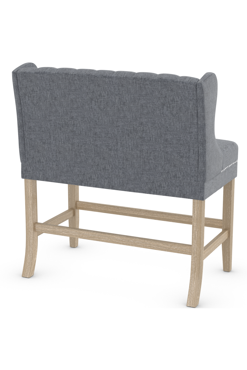 Kensington Bar Stool Sofa Grey Fabric