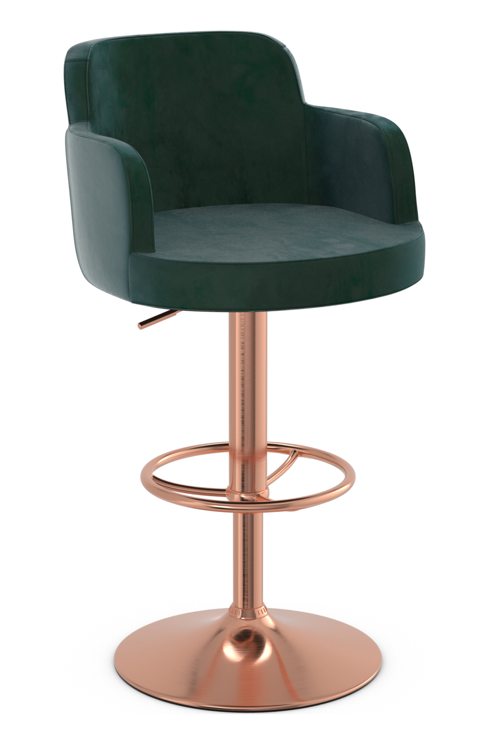 Knightsbridge Rose Gold Bar Stool
