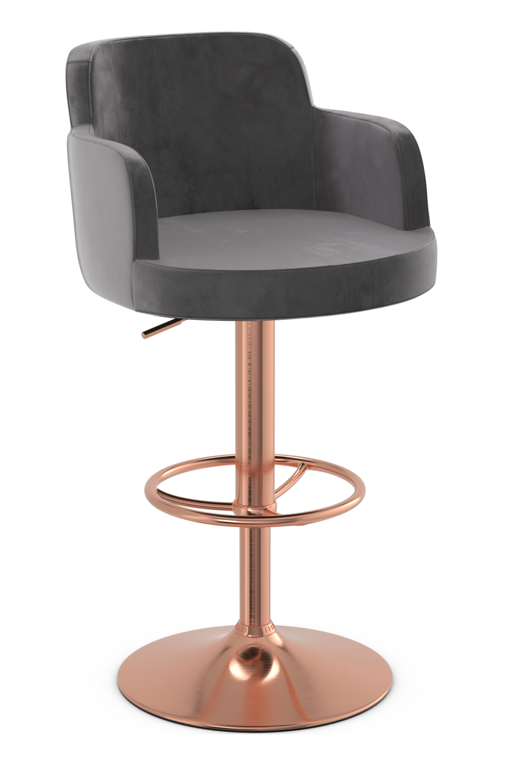 Knightsbridge Rose Gold Bar Stool