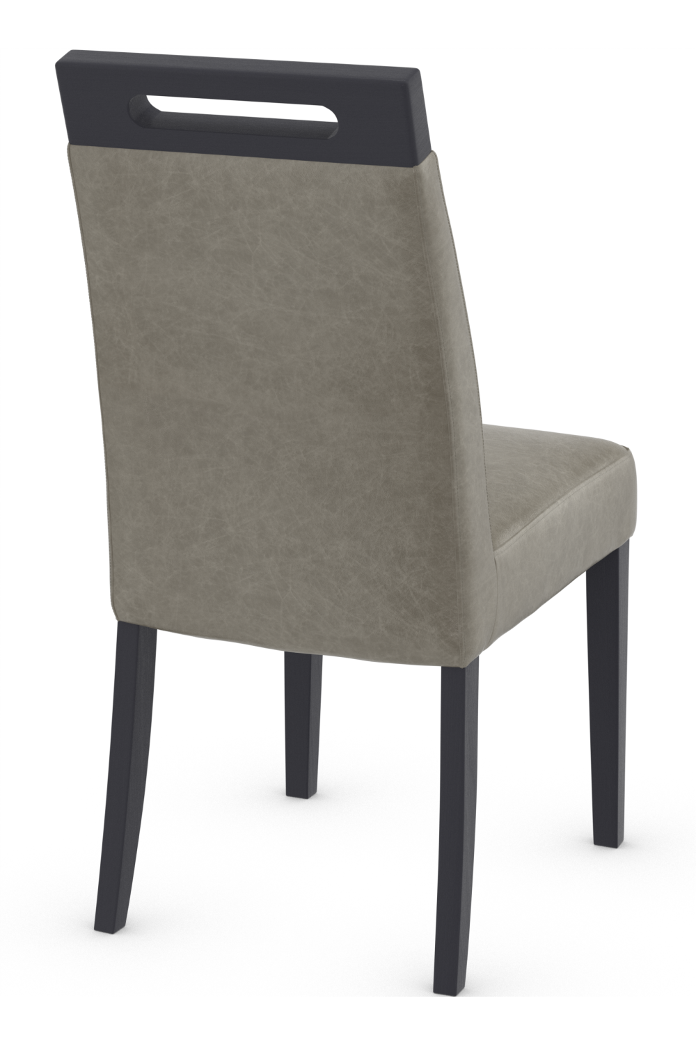 Modena Dining Chair Grey Aniline Leather