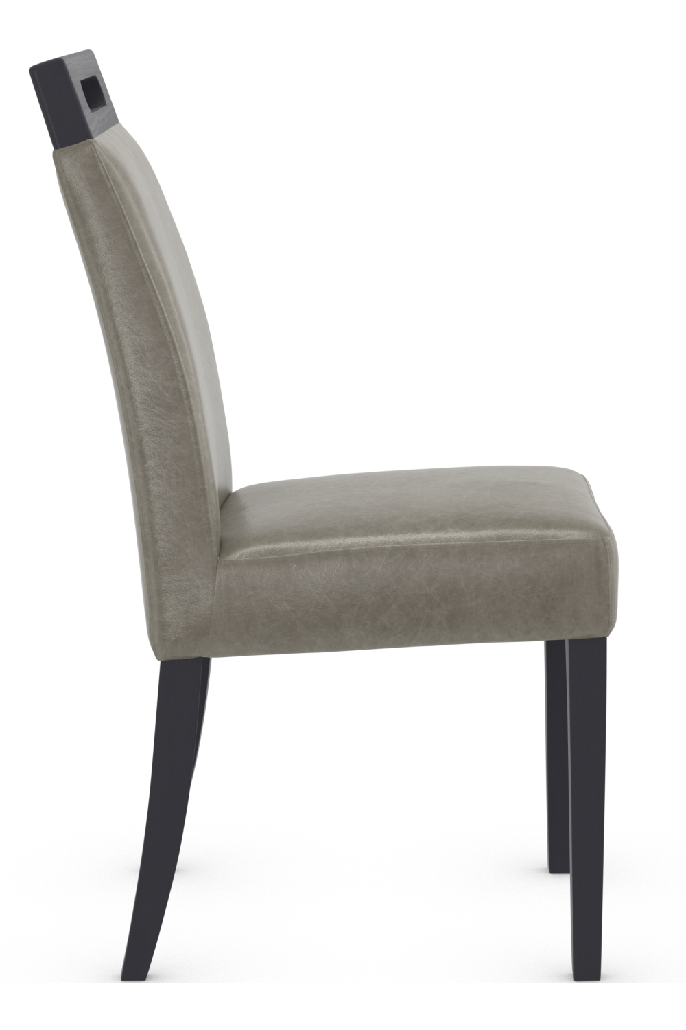 Modena Dining Chair Grey Aniline Leather