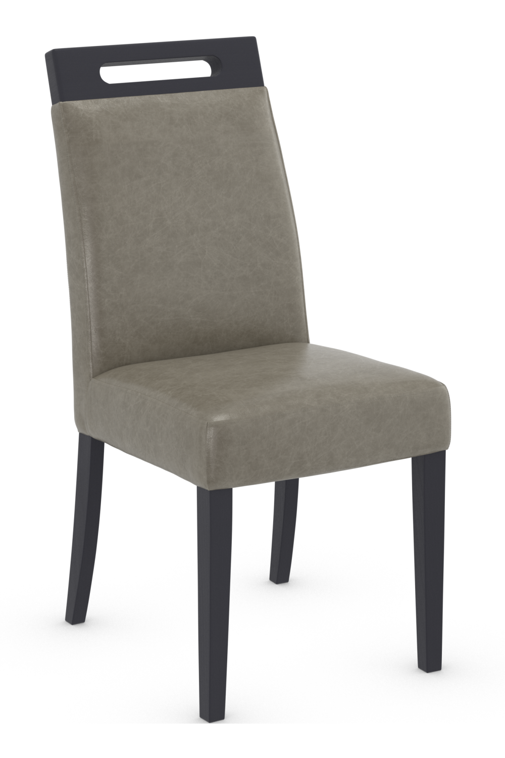 Modena Dining Chair Grey Aniline Leather