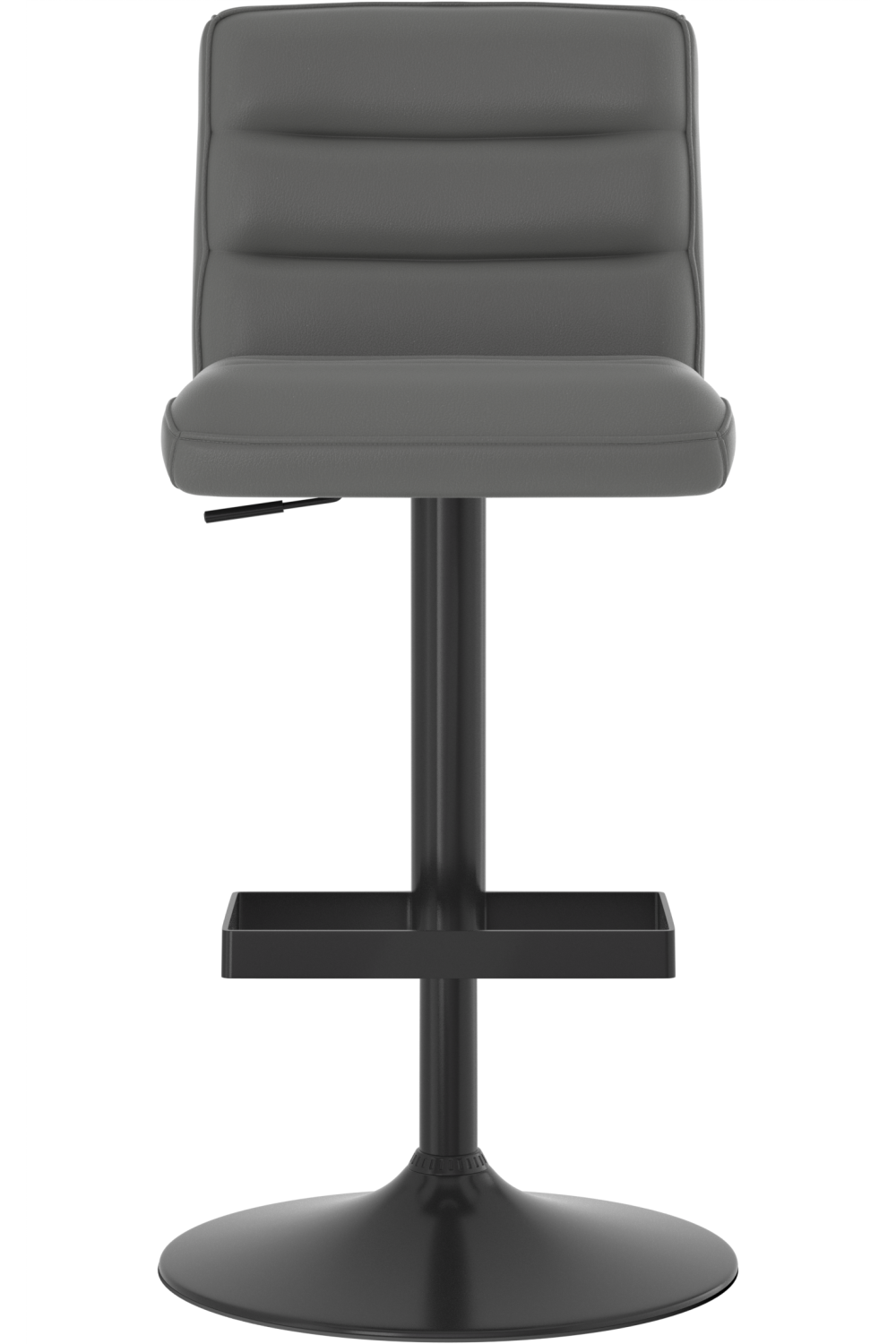 Plump Matt Black Bar Stool