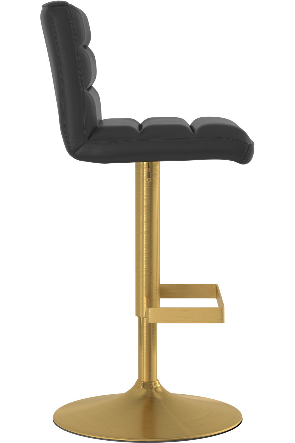 Plump Brushed Gold Bar Stool