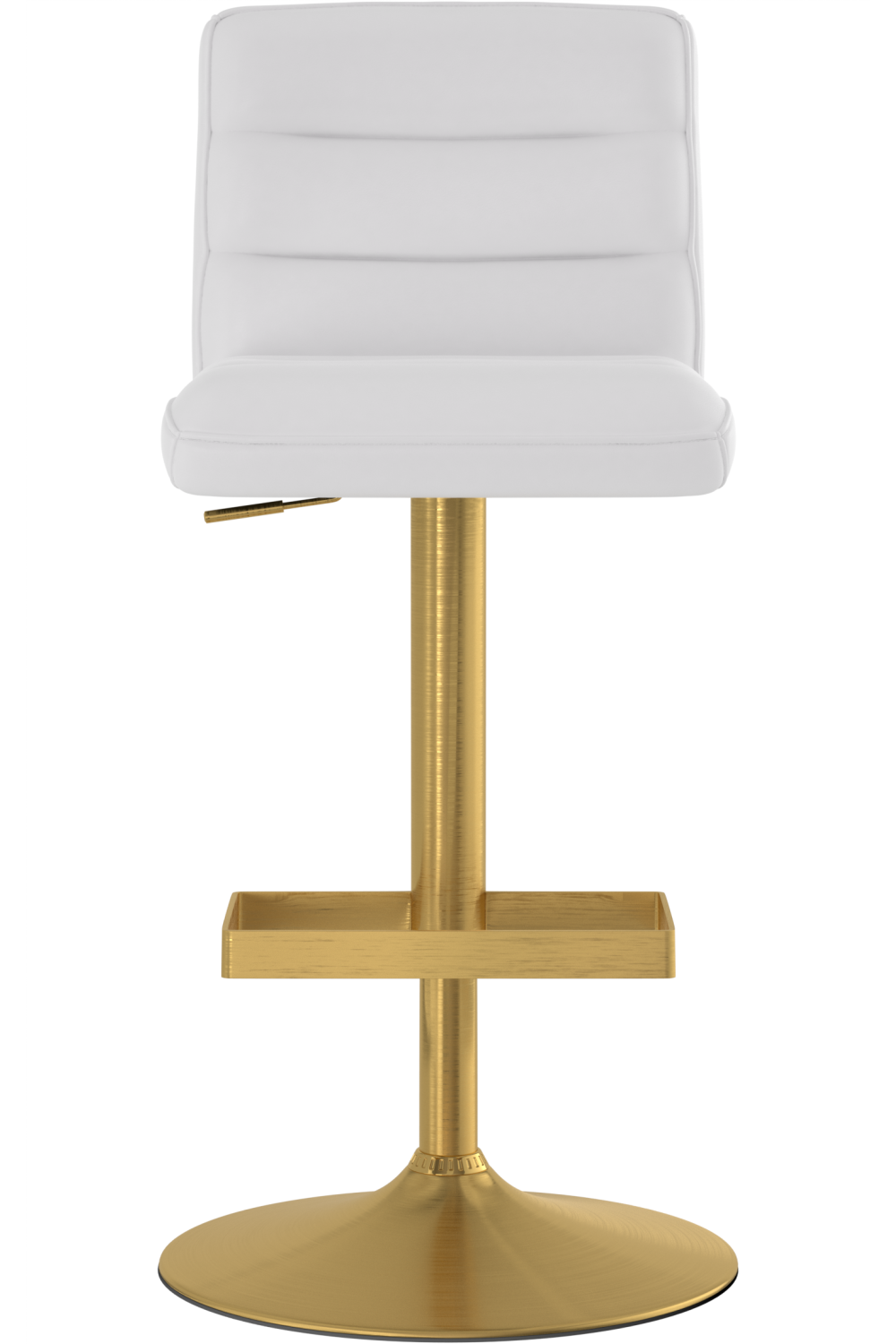 Plump Brushed Gold Bar Stool