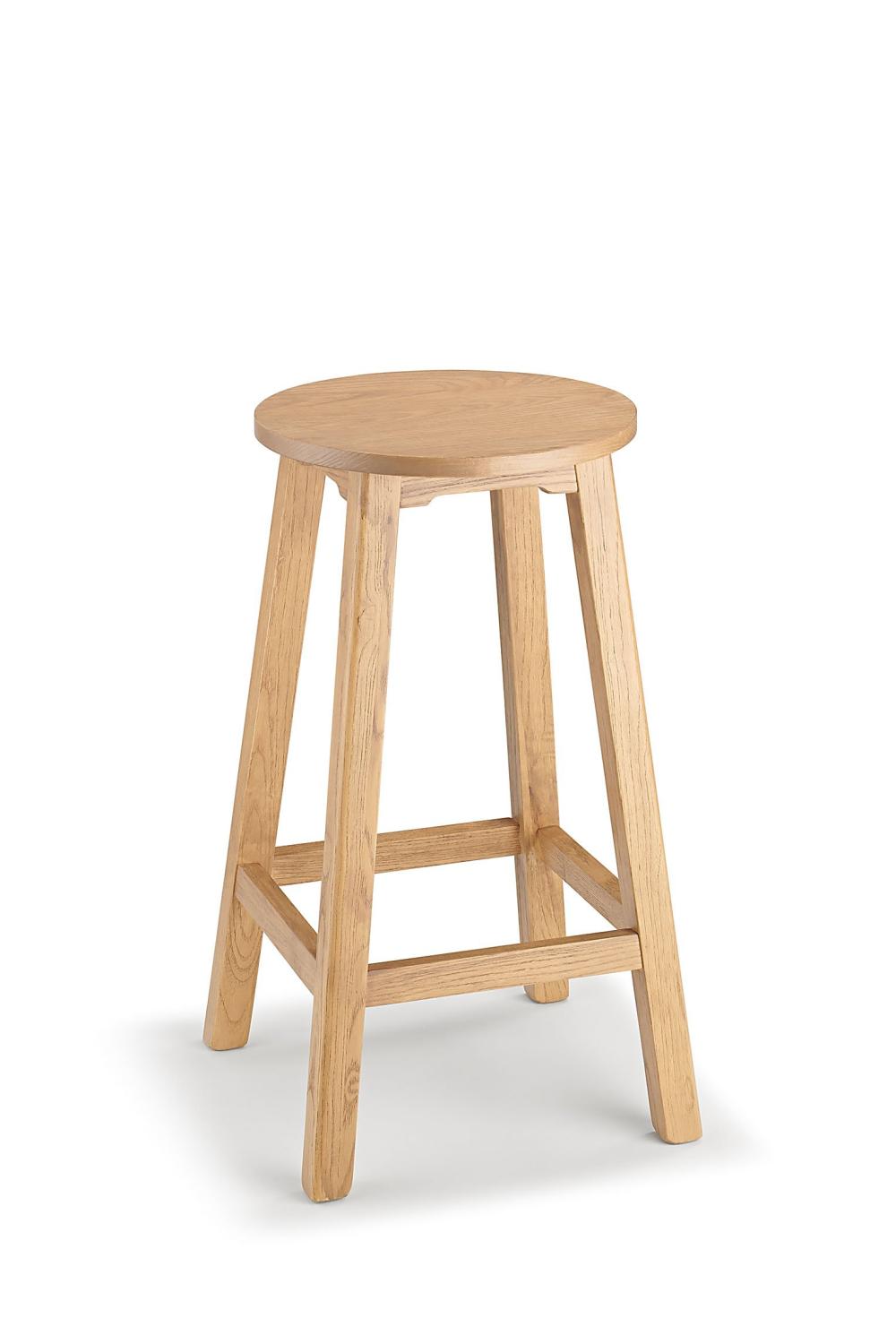 Saloon Bar Stool Rustic Oak