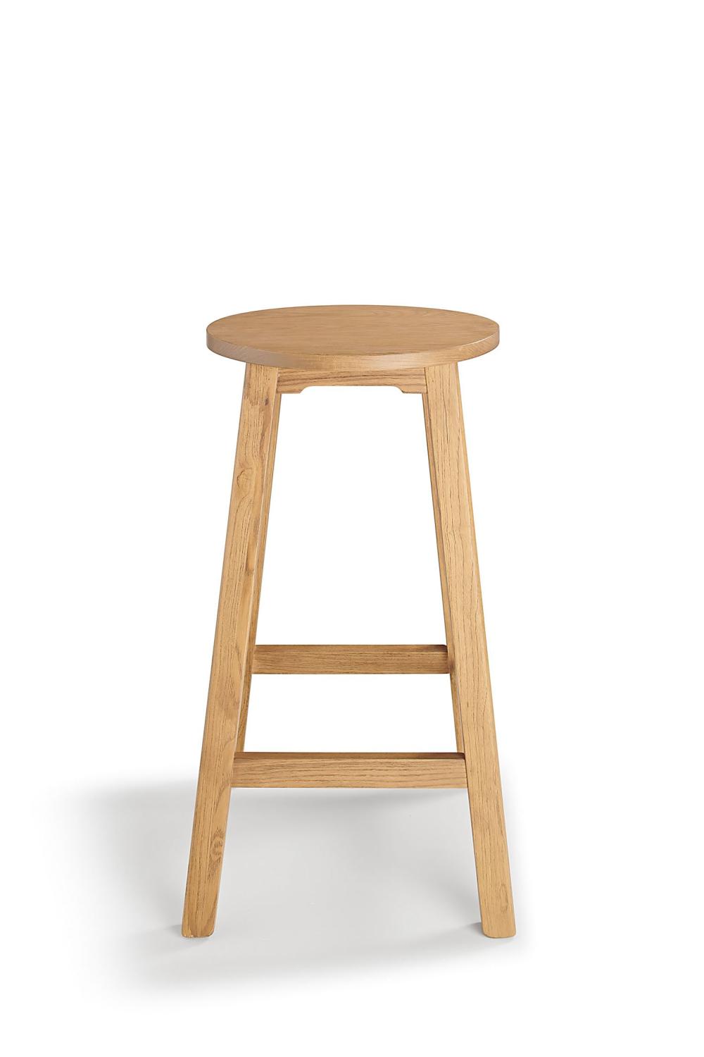 Saloon Bar Stool Rustic Oak