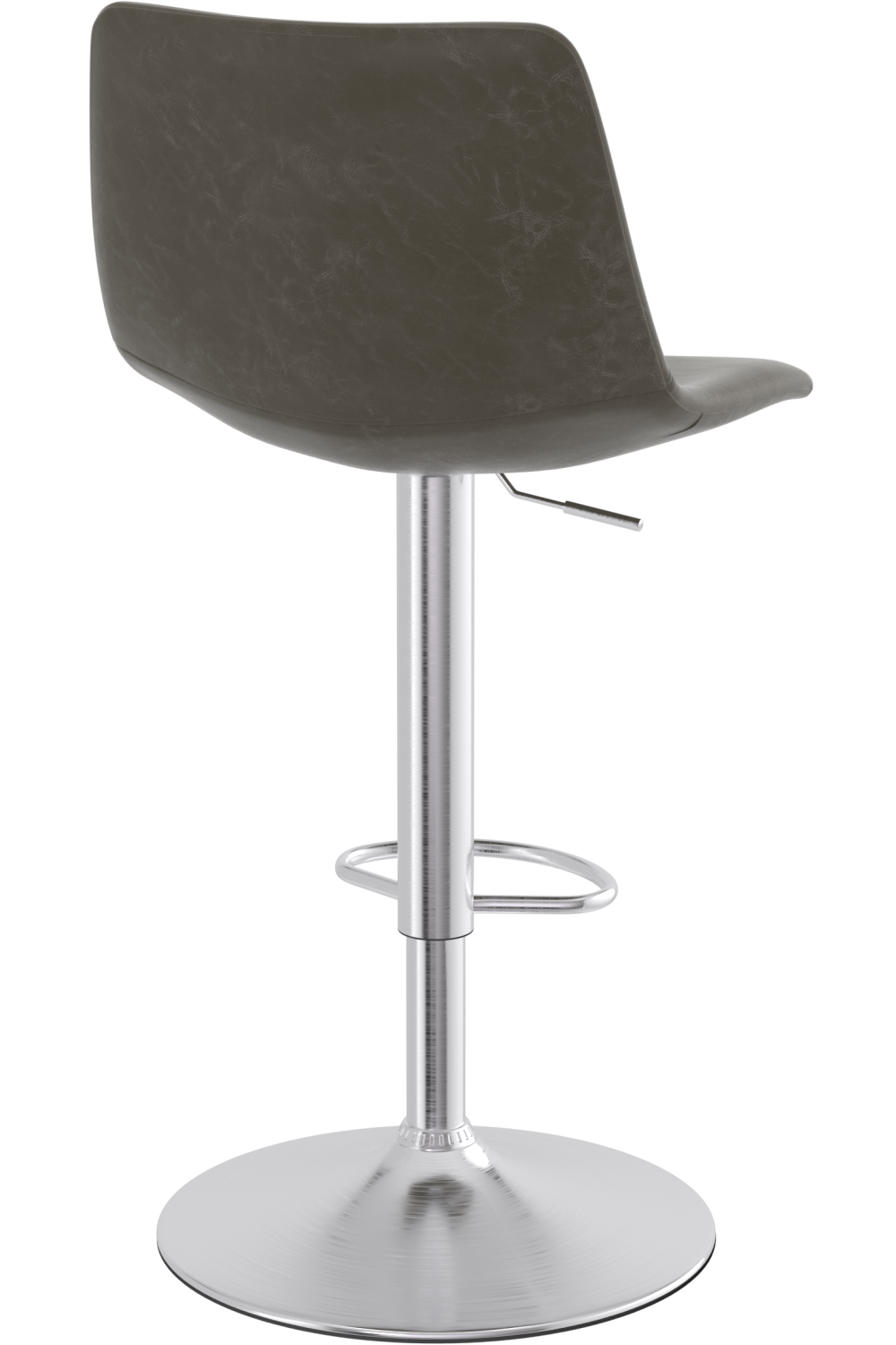Seville Brushed Chrome Bar Stool Grey