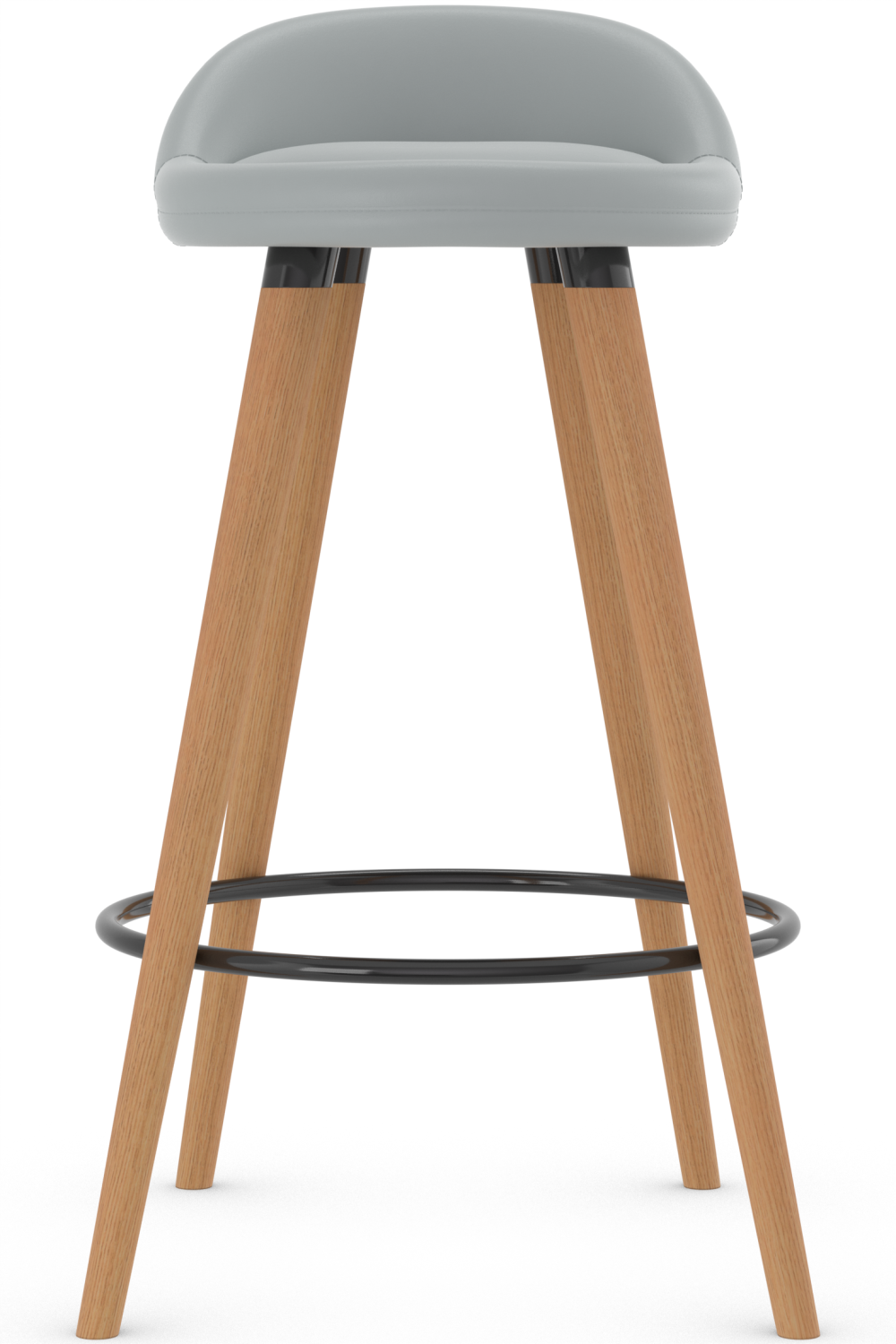 Skandi Bar Stool Grey