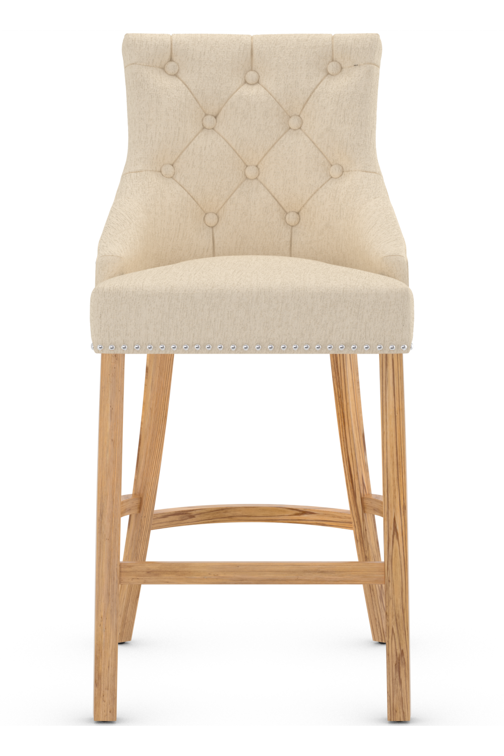 Windsor Stool Cream Fabric