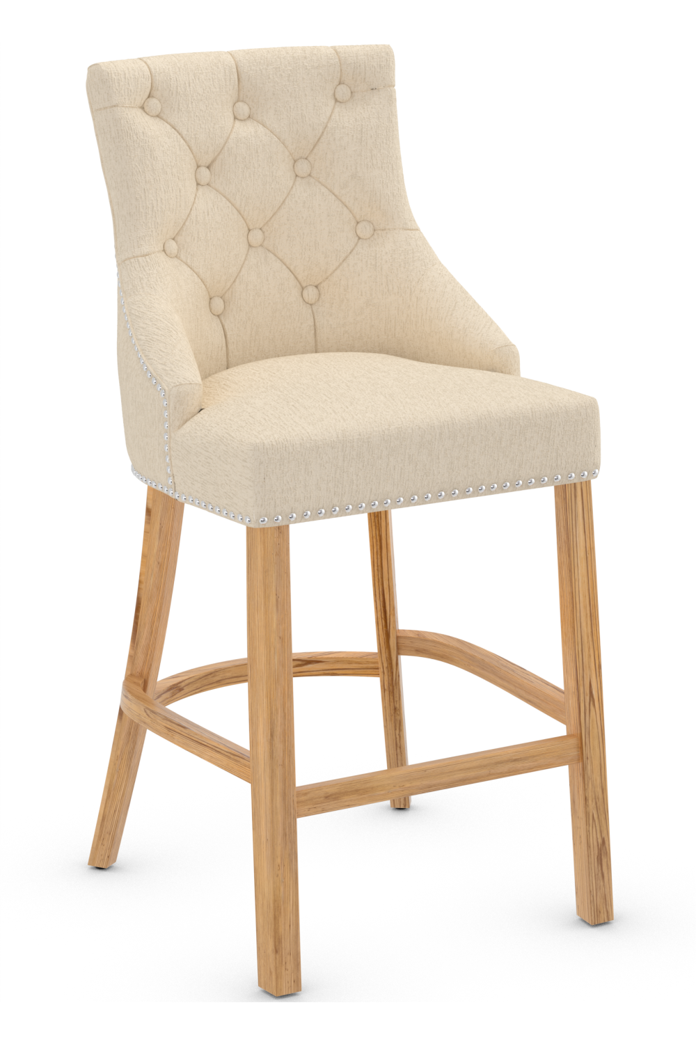 Windsor Stool Cream Fabric