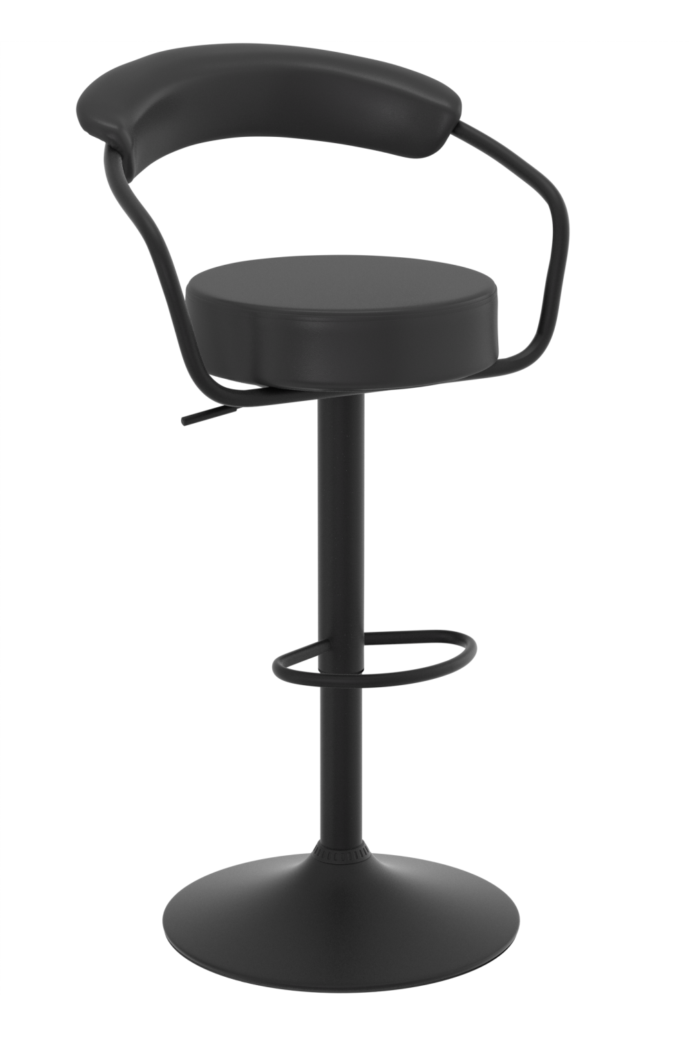 Zenith Black Bar Stool