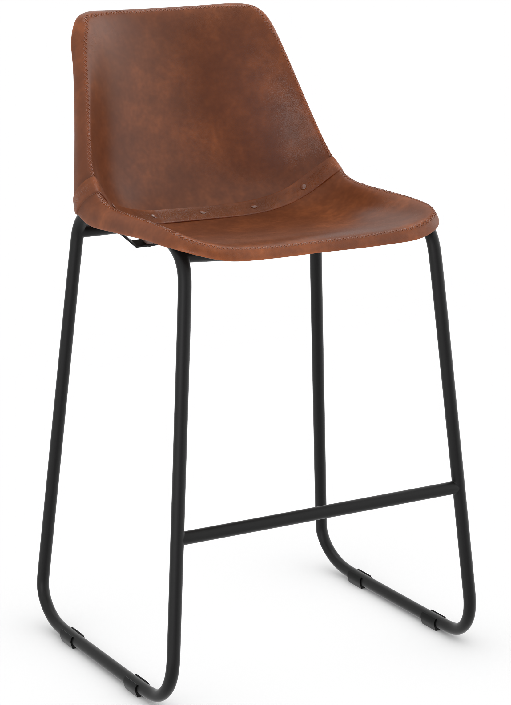 Bauhaus Bar Stool Cognac