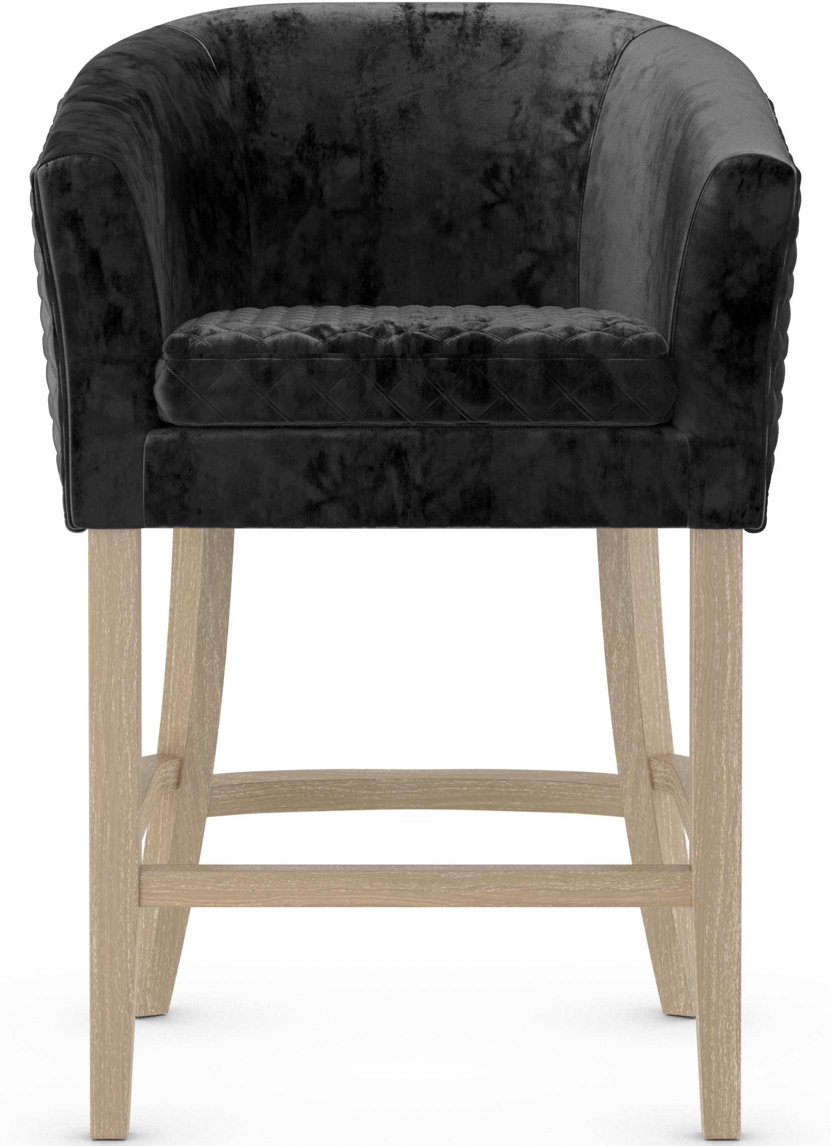 Bentley Bar Stool Black Velvet