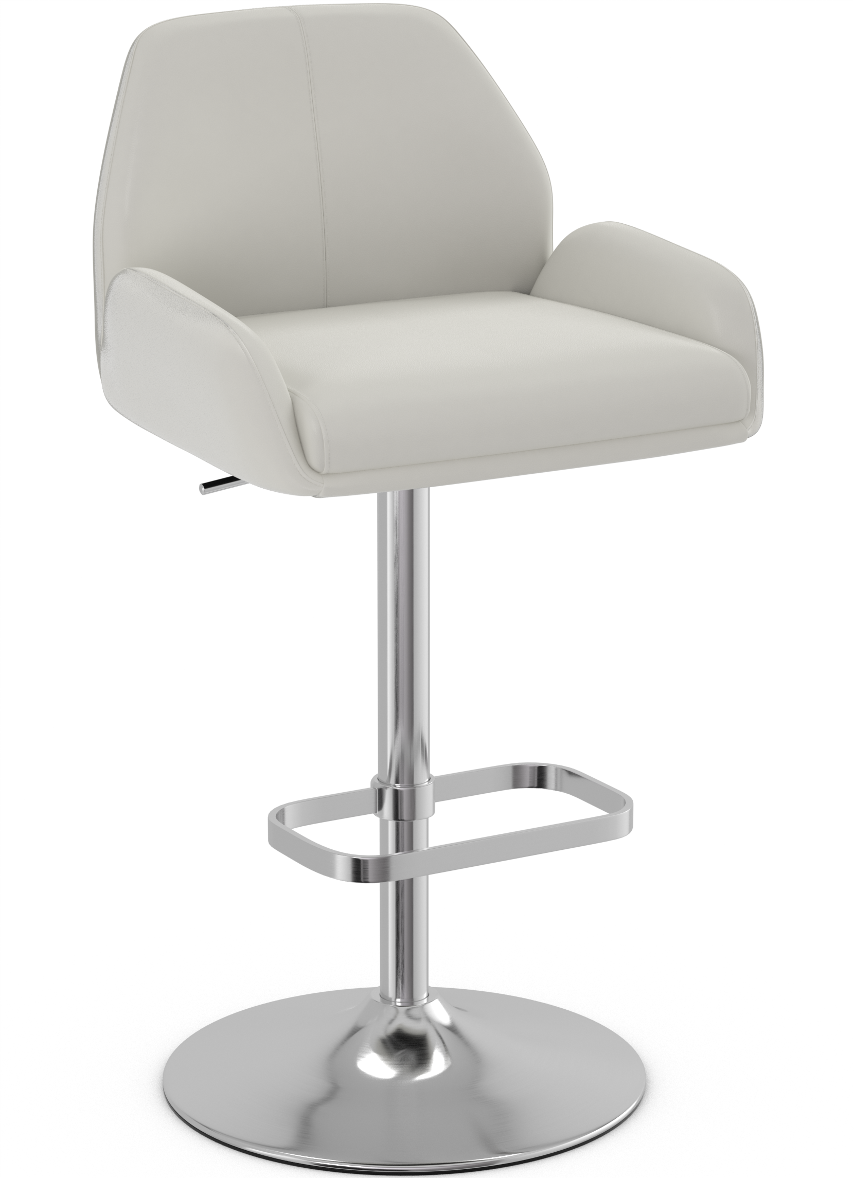 Orient Brushed Bar Stool White