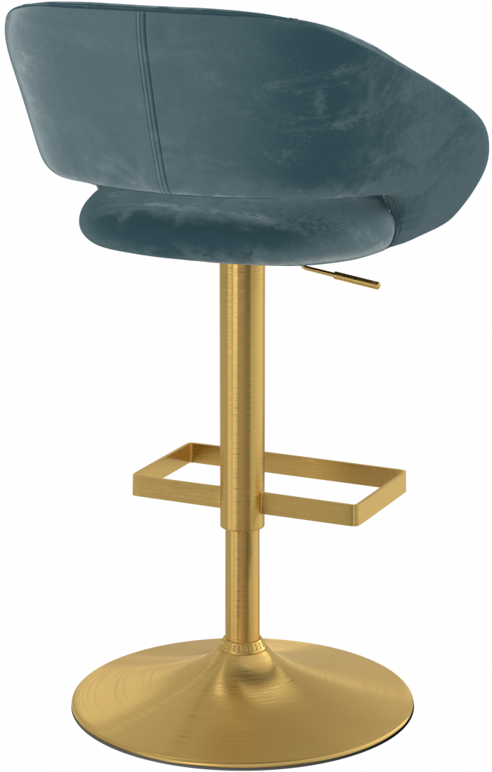 Actona Gold Bar Stool Teal
