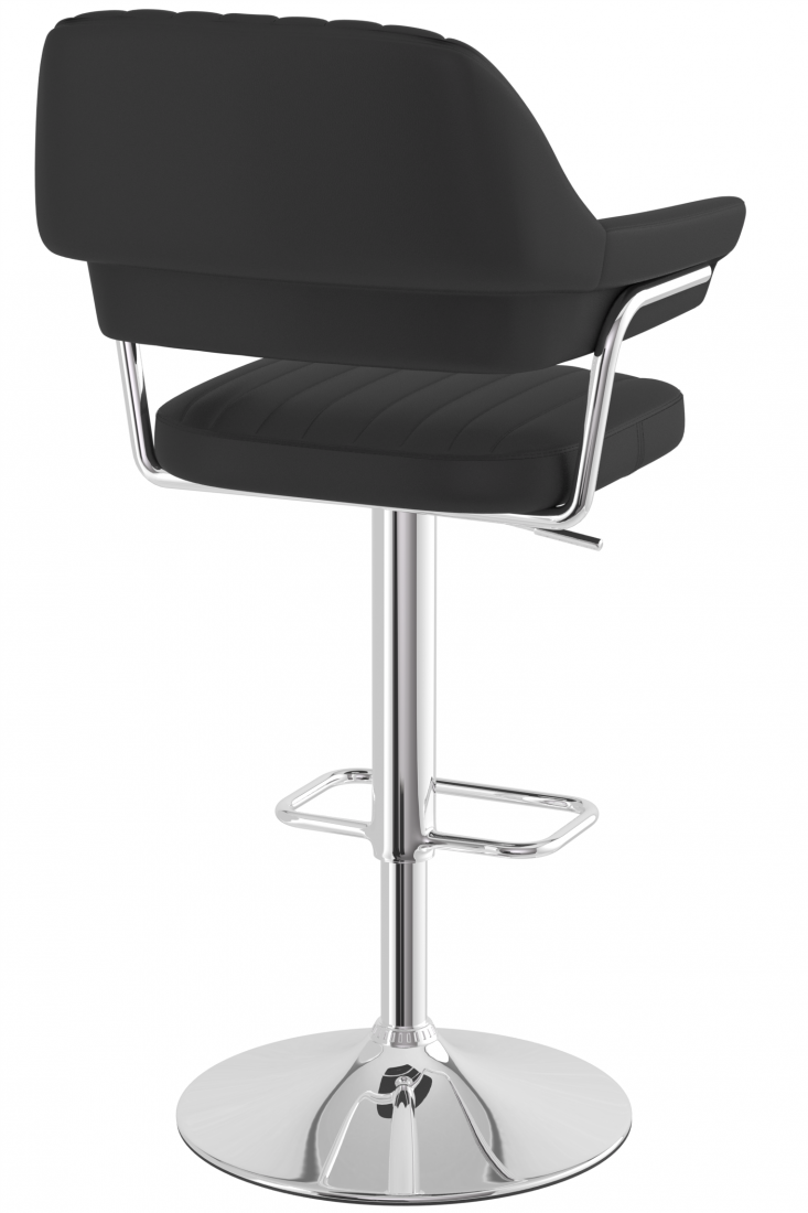 Aviator Bar Stool Black