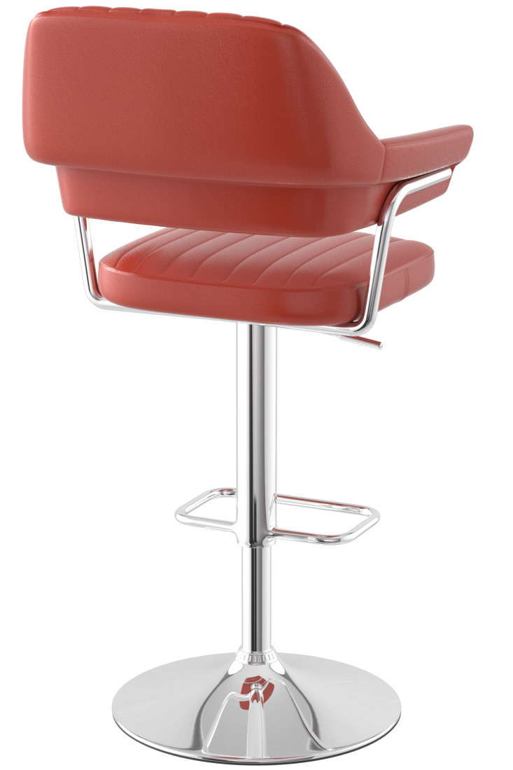 Aviator Bar Stool Red