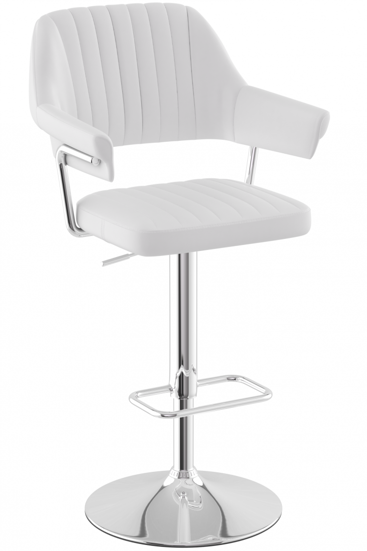 Aviator Bar Stool White