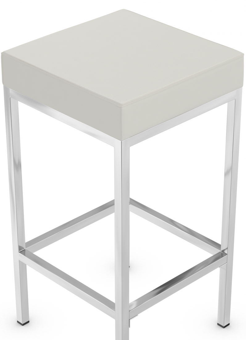Cube Bar Stool White