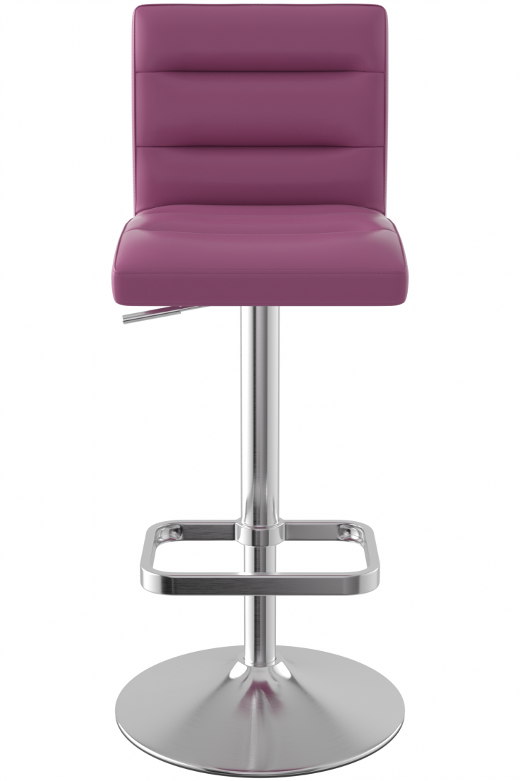Deluxe Brushed Bar Stool Purple