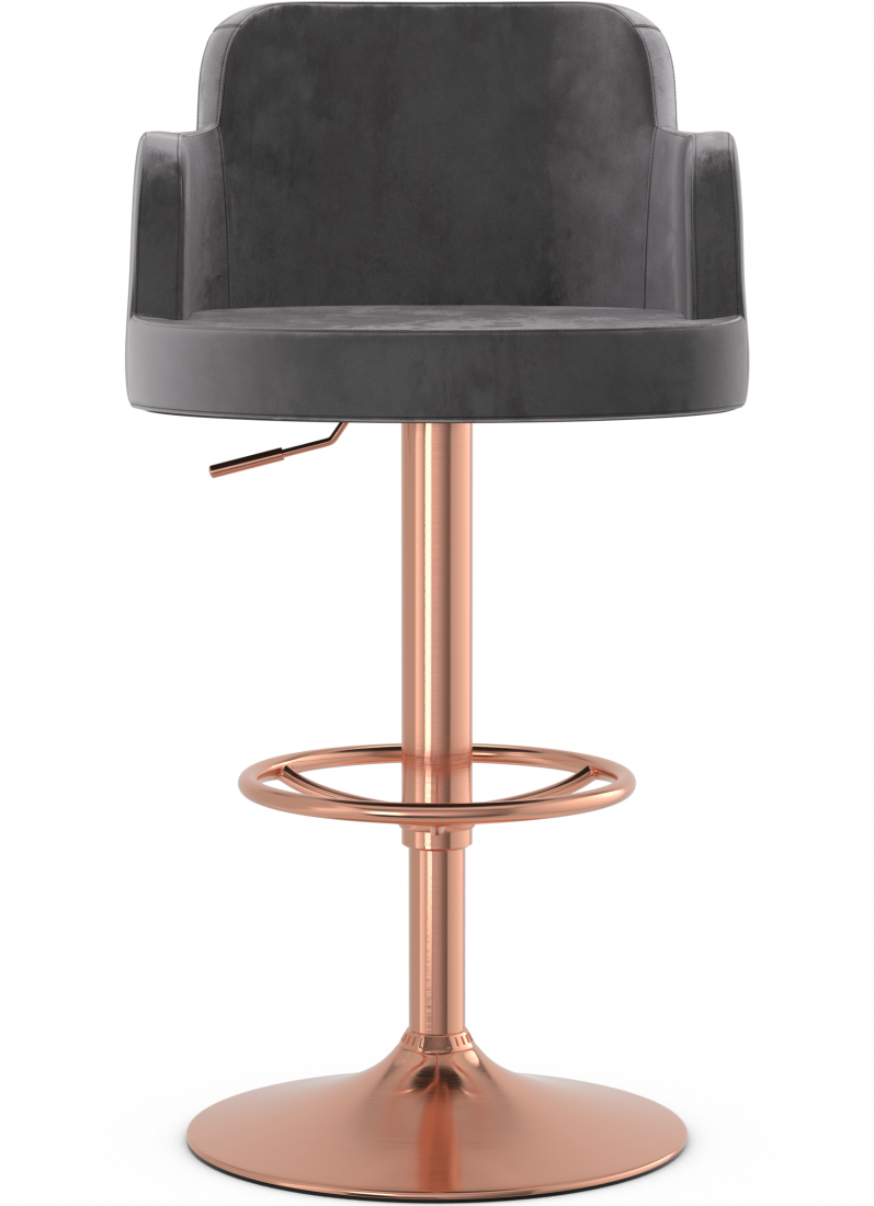 Knightsbridge Rose Gold Bar Stool