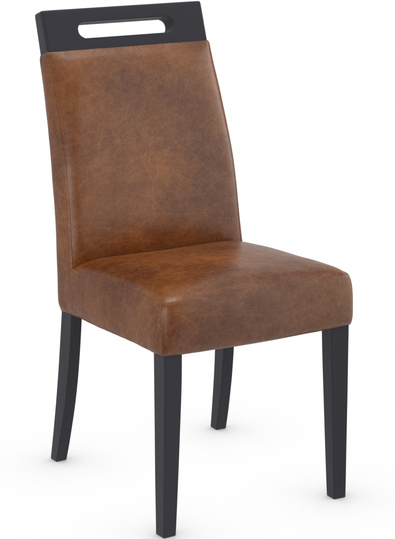 Modena Dining Chair Grey Aniline Leather