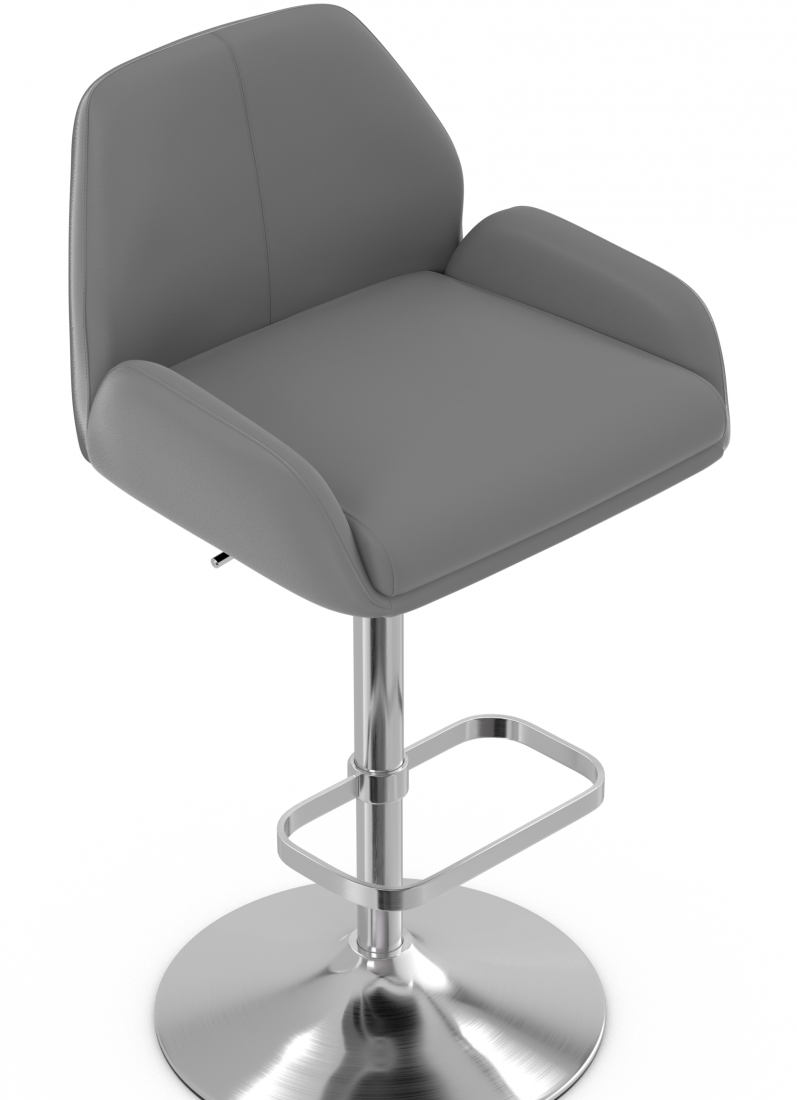 Orient Brushed Bar Stool Grey
