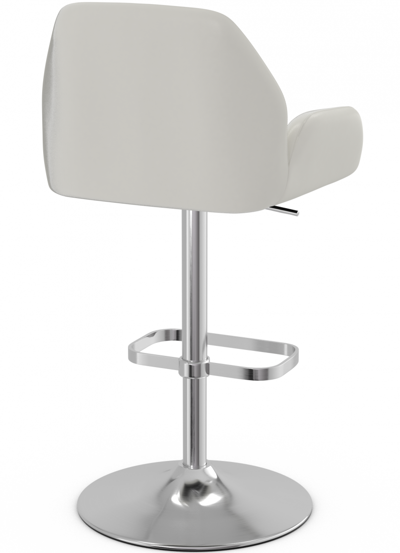 Orient Brushed Bar Stool White