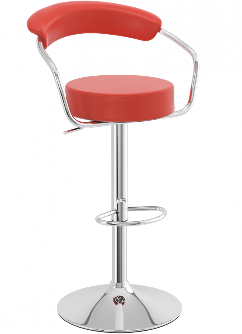 Zenith Bar Stool Red
